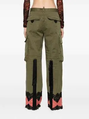 Dsquared2 Low-rise Wide Leg Cargo Trousers