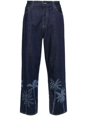 Alanui Graphic-print Straight-leg Jeans