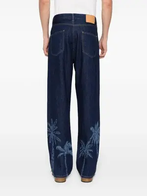 Alanui Graphic-print Straight-leg Jeans
