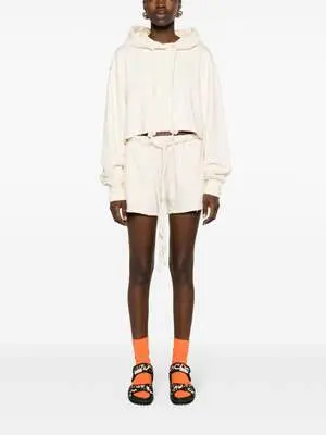 Alanui Braided-belt Cotton Shorts