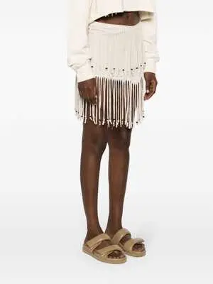 Alanui Monsoon Fringed Miniskirt