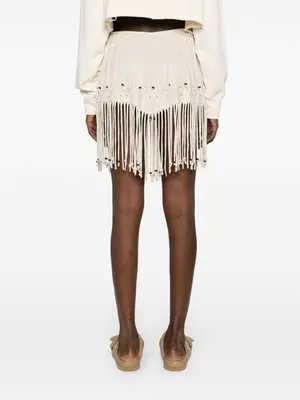 Alanui Monsoon Fringed Miniskirt
