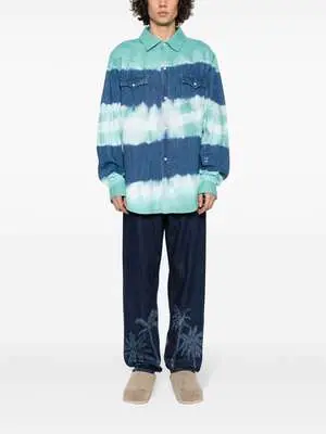 Alanui Tie-dye Print Cotton Shirt