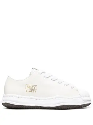 Mihara Yasuhiro Blakey Leather Sneakers - Neutrals