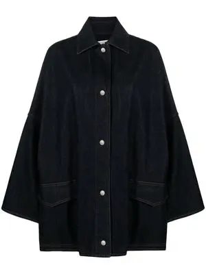 TOTEME Denim Overshirt Jacket - Blue