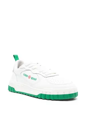 Casablanca Tennis Court Leather Sneakers