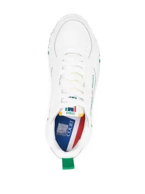 Casablanca Tennis Court Leather Sneakers