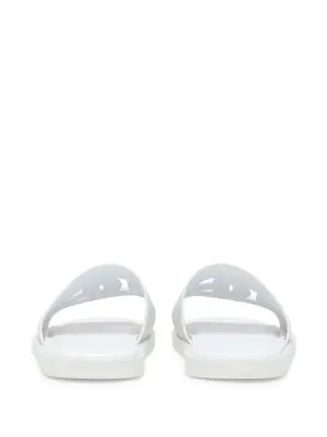 Dolce & Gabbana Logo Embossed Slides - White