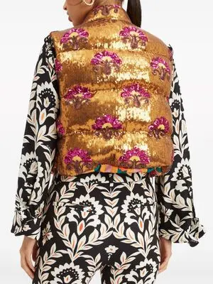 La DoubleJ Bonbon Quilted Gilet - Brown
