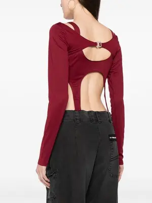 HELIOT EMIL Layered Crop Top - Red