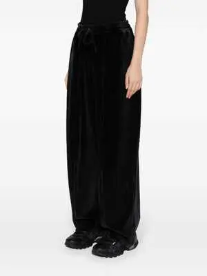 Alexander Wang Logo-appliqué Velour Track Pants