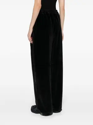 Alexander Wang Logo-appliqué Velour Track Pants