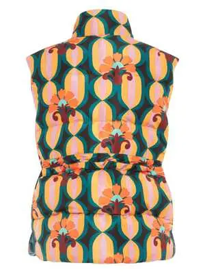 La DoubleJ Floral Print Reversible Padded Gilet