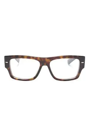 Dolce & Gabbana Rectangle-frame Glasses - Brown