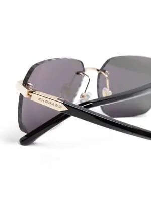Chopard Logo-engraved Square-frame Sunglasses
