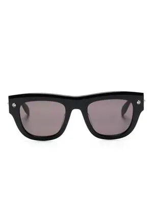 Alexander McQueen Spike Studded D-frame Sunglasses - Black