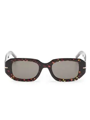BOSS 1608s Rectangle-frame Sunglasses - Brown