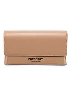 Burberry Lettering-plaque Sunglasses - Brown