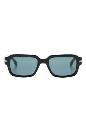 BOSS 1596/s Rectangle-frame Sunglasses - Black