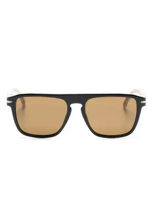 BOSS Square Frame Sunglasses - Black