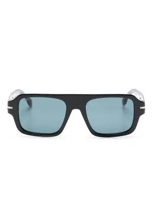 BOSS Rectangle Tinted Sunglasses - Black