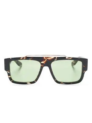 Gucci Tortoiseshell Square-frame Sunglasses - Brown