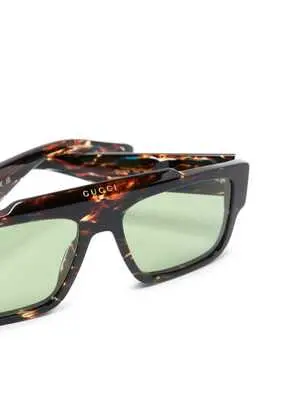 Gucci Tortoiseshell Square-frame Sunglasses