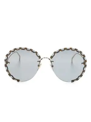 Chloé Idora Round-frame Sunglasses - Gold