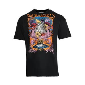 Palm Angels Palm Concert Print T-shirt /multicolor - Black