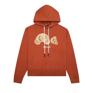 Palm Angels Pa Bear Hooded Sweatshirt - Red