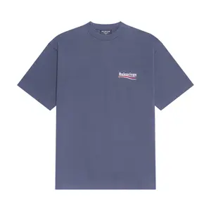 Balenciaga Large Fit T-shirt 'dark /white - Grey
