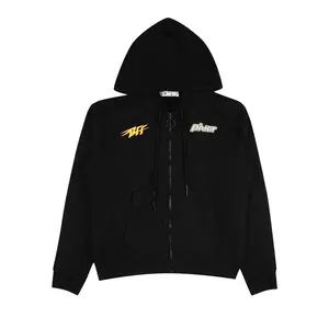 Off-White Thunder Slim Zip Hoodie /yellow