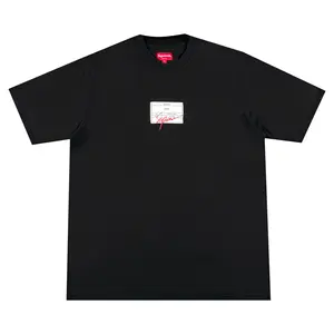Supreme Signature Label Short-sleeve Top - Black