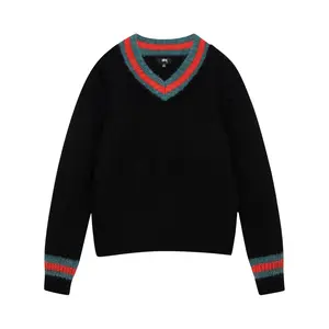 StÜssy Mohair Tennis Sweater - Black