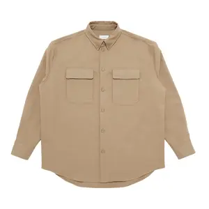 Off-White Emblem Drill Military Overshirt - Tan