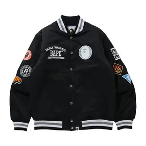 A BATHING APE Archive Patch Puffer Varsity Jacket