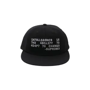 Supreme Intelligence 6-panel Cap - Black