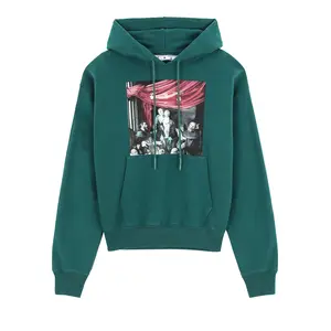 Off-White Off-White Caravaggio Painting Over Hoodie Green