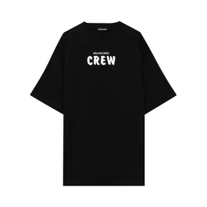 Balenciaga Crew Logo Tee /white - Black