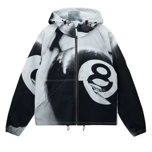 StÜssy 8 Ball Beach Shell 'grayscale