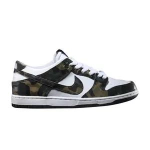 Nike Dunk Low Pro Camo Sneakers - White