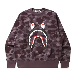 A BATHING APE BAPE Color Camo Shark Relaxed Fit Crewneck Red