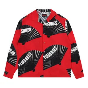 PLEASURES Long-sleeve Button-down Shirt