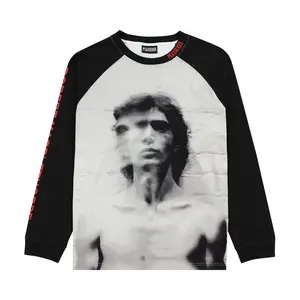 PLEASURES Self Portrait Raglan Long-sleeve - Black