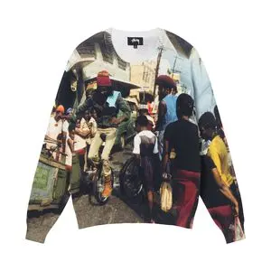 StÜssy Printed Pullover Sweater - Multicolor