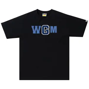 A BATHING APE Color Camo Wgm Milo Shark Tee - Black