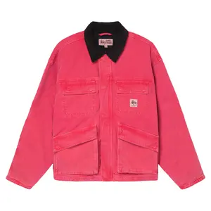 StÜssy Washed Canvas Shop Jacket - Pink