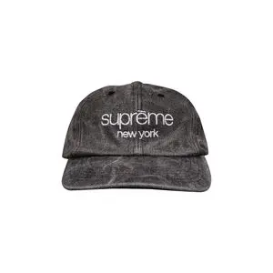 Supreme 2-tone Canvas 6-panel Cap - Black