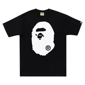 A BATHING APE Bicolor Big Ape Head Tee - Black