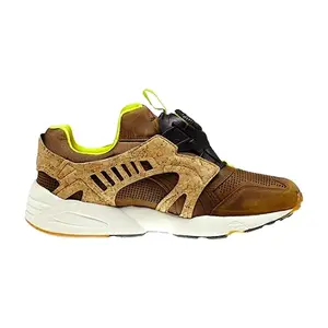 PUMA Disc Blaze Leather Cage Sneakers - Brown